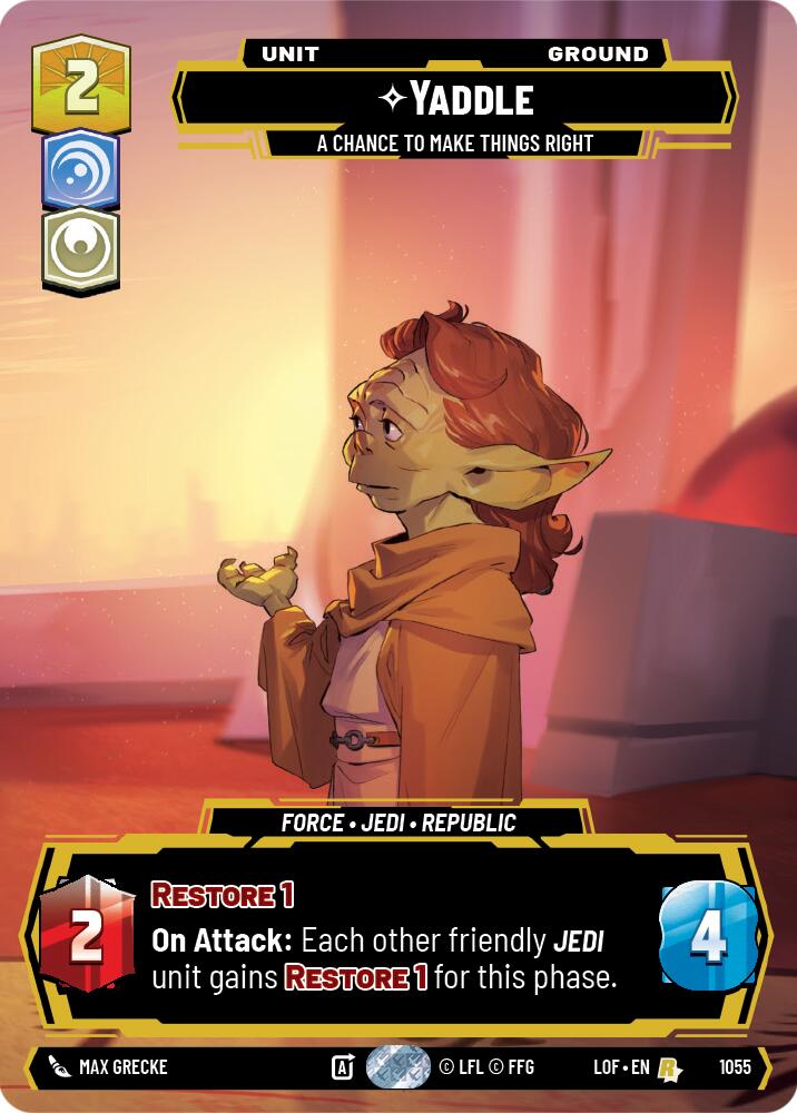 Yaddle - A Chance To Make Things Right Legends of the Force Variants ...