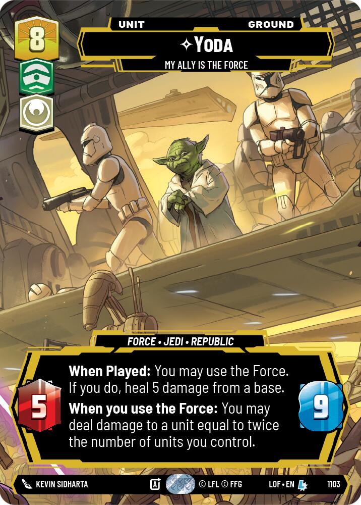 Yoda - My Ally is the Force Legends of the Force Variants | Star Wars | CardTrader