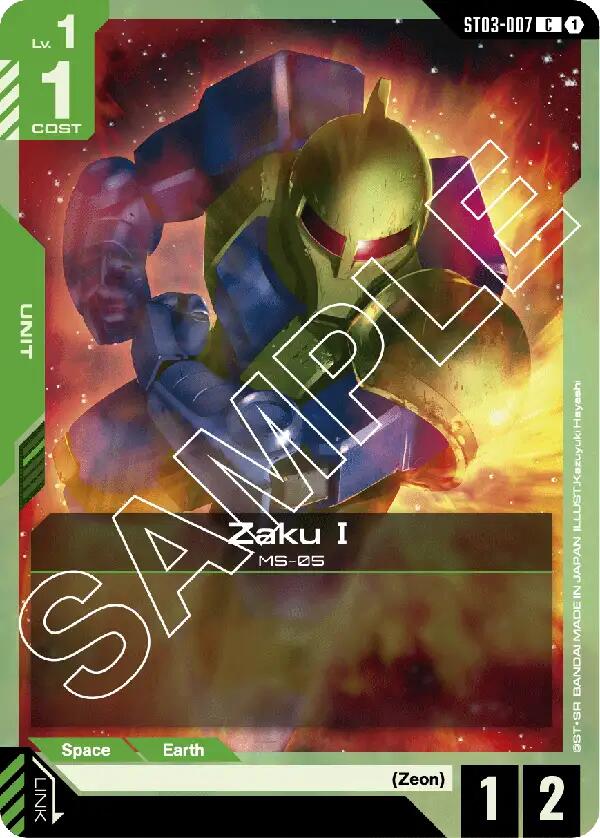 Zaku I ST-03: Zeon's Rush | Gundam | CardTrader