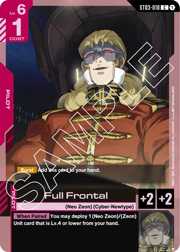 Full Frontal ST-03: Zeon's Rush | Gundam | CardTrader