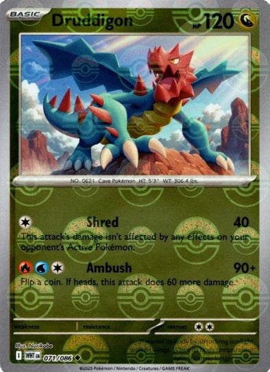 Druddigon White Flare - Poké Ball Reverse Holo | Pokémon | CardTrader