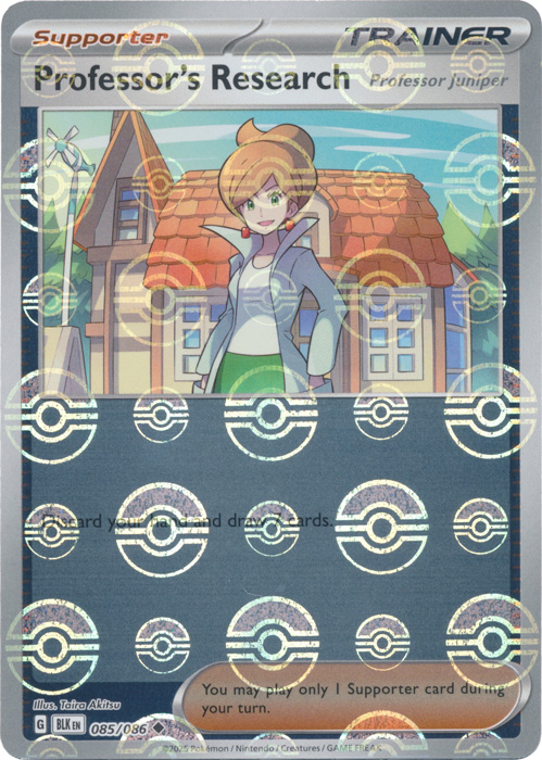 Professor's Research - Professor Juniper Black Bolt - Poké Ball Reverse ...