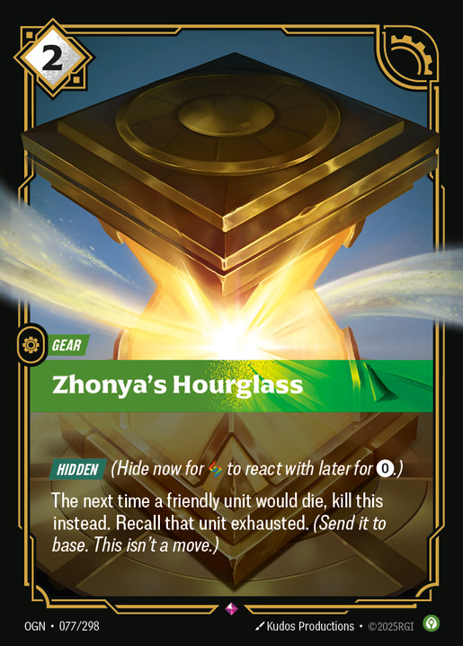 Zhonya's Hourglass Origins | Riftbound | CardTrader