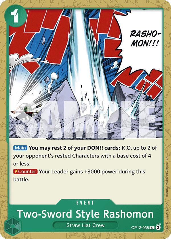 Two-Sword Style Rashomon OP-12: Legacy of the Master | One Piece ...