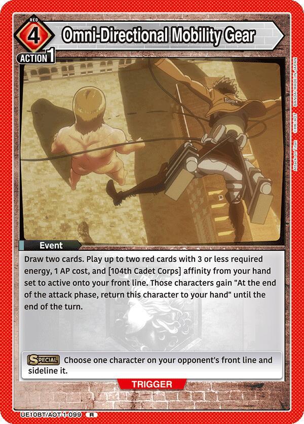 Omni-Directional Mobility Gear Attack on Titan | Union Arena | CardTrader