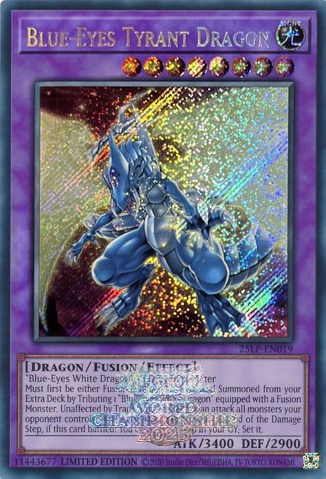 Drago Tiranno Occhi Blu Limited Pack World Championship 2025 | Yu-Gi-Oh ...