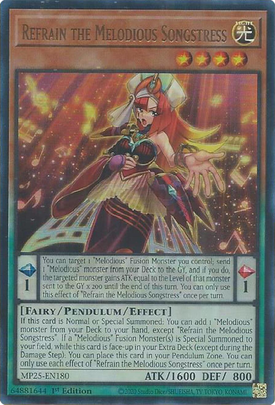 Refrain la Cantante Melodiosa 2025 Mega-Tin Mega Pack | Yu-Gi-Oh ...