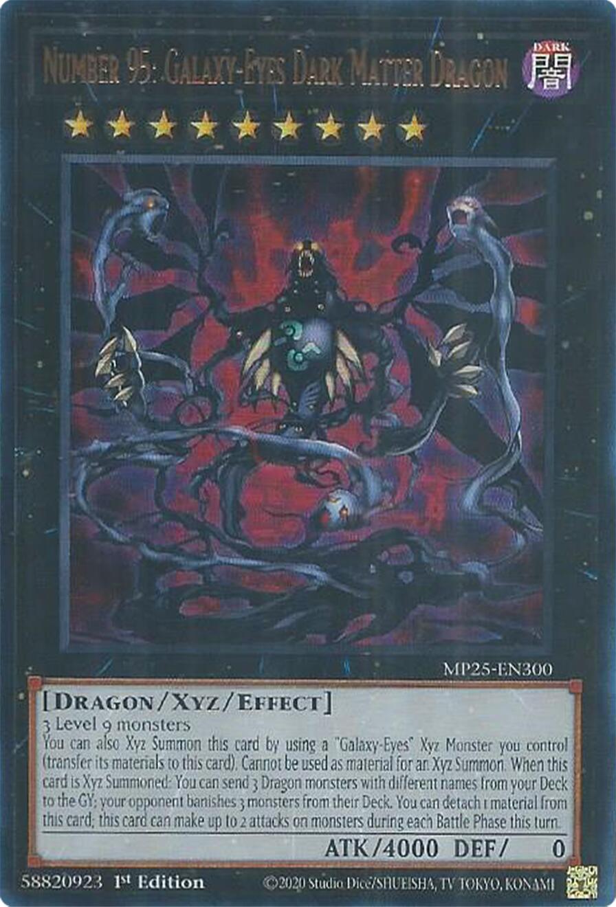 Number 95: Galaxy-Eyes Dark Matter Dragon 2025 Mega-Tin Mega Pack | Yu ...