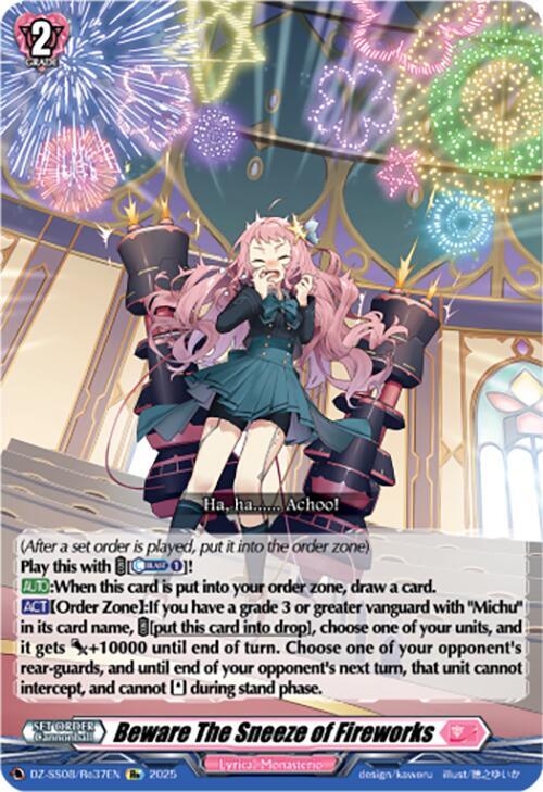 Beware The Sneeze of Fireworks Festival Booster 2025 | Vanguard ...