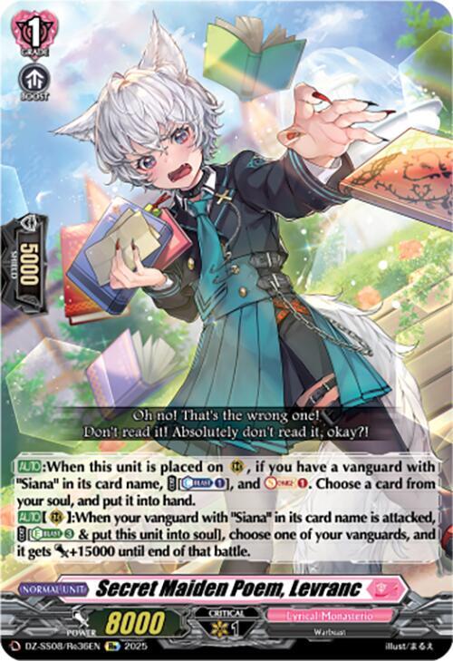 Secret Maiden Poem, Levranc Festival Booster 2025 | Vanguard | CardTrader