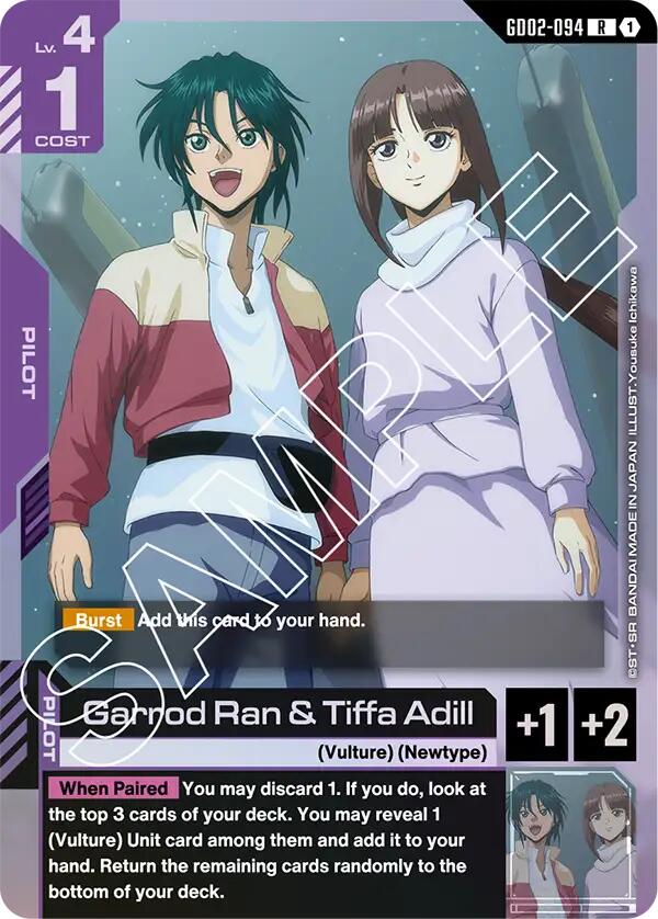 Garrod Ran & Tiffa Adill GD-02: Dual Impact | Gundam | CardTrader