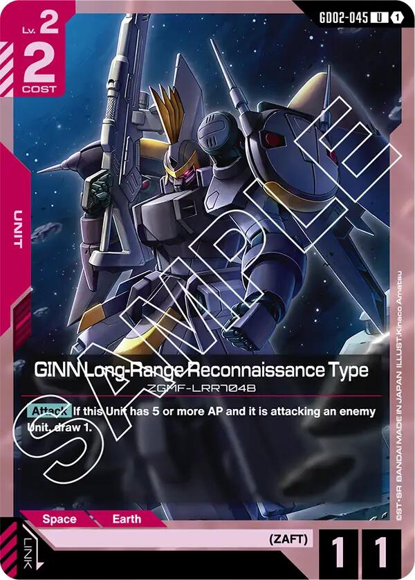 GINN Long-Range Reconnaissance Type GD-02: Dual Impact | Gundam ...