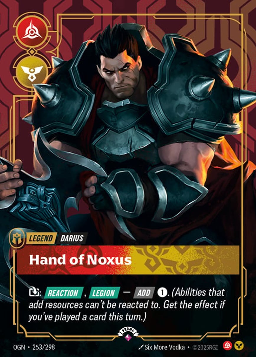 Darius, Hand of Noxus Release Event Promos | Riftbound | CardTrader