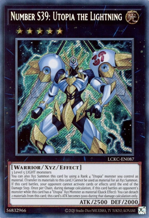 Number S39: Utopia the Lightning Legendary Collection Kaiba Mega Pack (2025 Reprint) | Yu-Gi-Oh ...