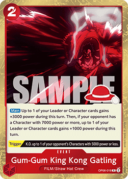 Gum-Gum King Kong Gatling Learn Together Deck Set 01 | One Piece ...