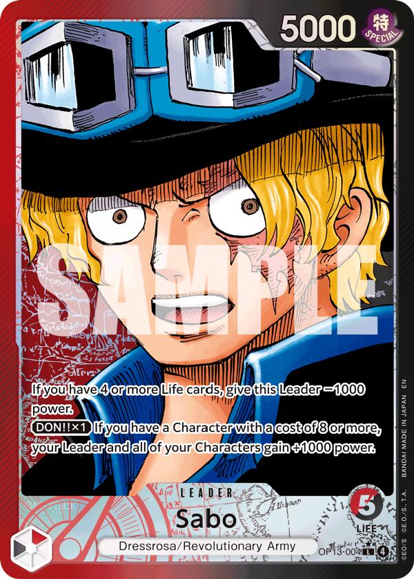 Sabo OP-13: Carrying on his Will | One Piece | CardTrader