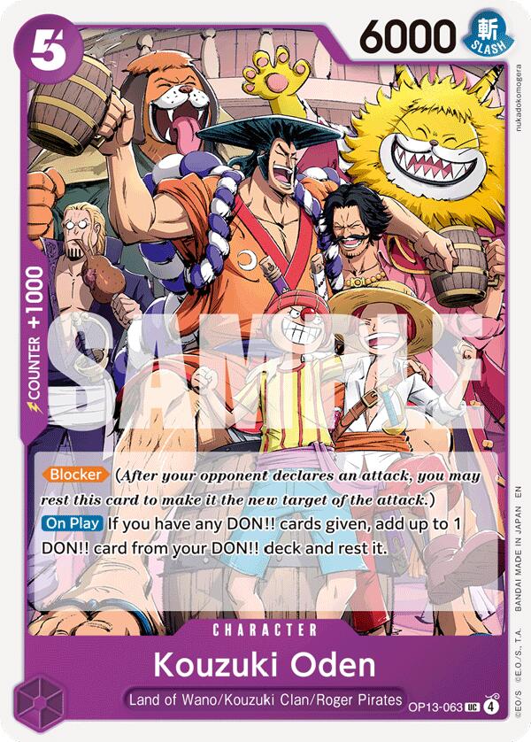 Kouzuki Oden OP-13: Carrying on his Will | One Piece | CardTrader