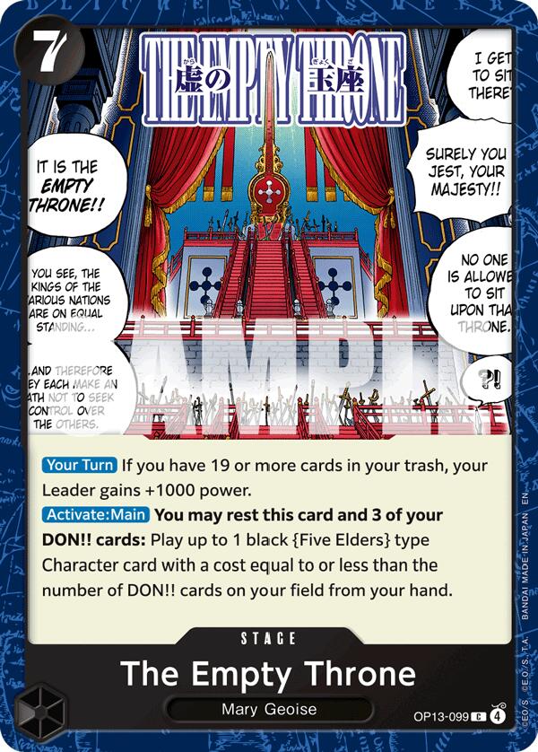 The Empty Throne OP-13: Carrying on his Will | One Piece | CardTrader