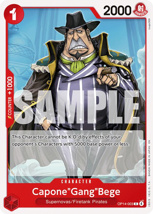 Capone"Gang"Bege OP-14: The Azure Sea's Seven | One Piece | CardTrader