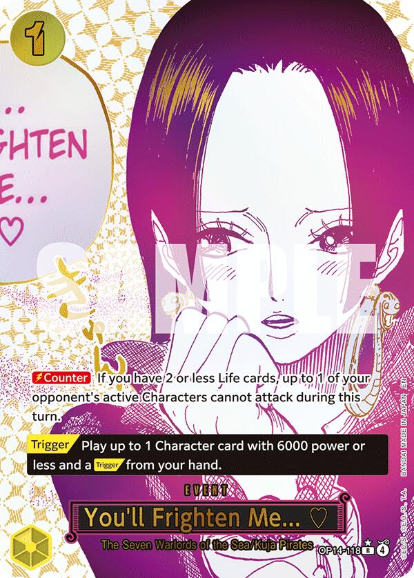 You'll Frighten Me... OP-14: The Azure Sea's Seven | One Piece | CardTrader