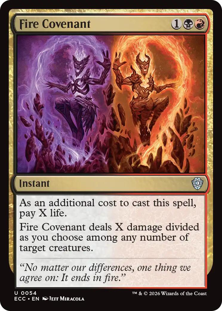 Fire Covenant Commander: Lorwyn Eclipsed | Magic | CardTrader