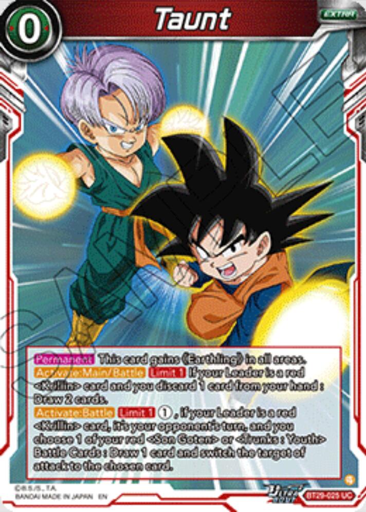 Taunt Fearsome Rivals | Dragon Ball Super | CardTrader