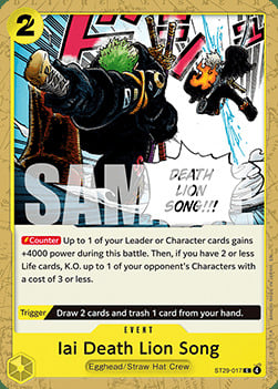 Iai Death Lion Song ST-29: Starter Deck Egghead | One Piece | CardTrader