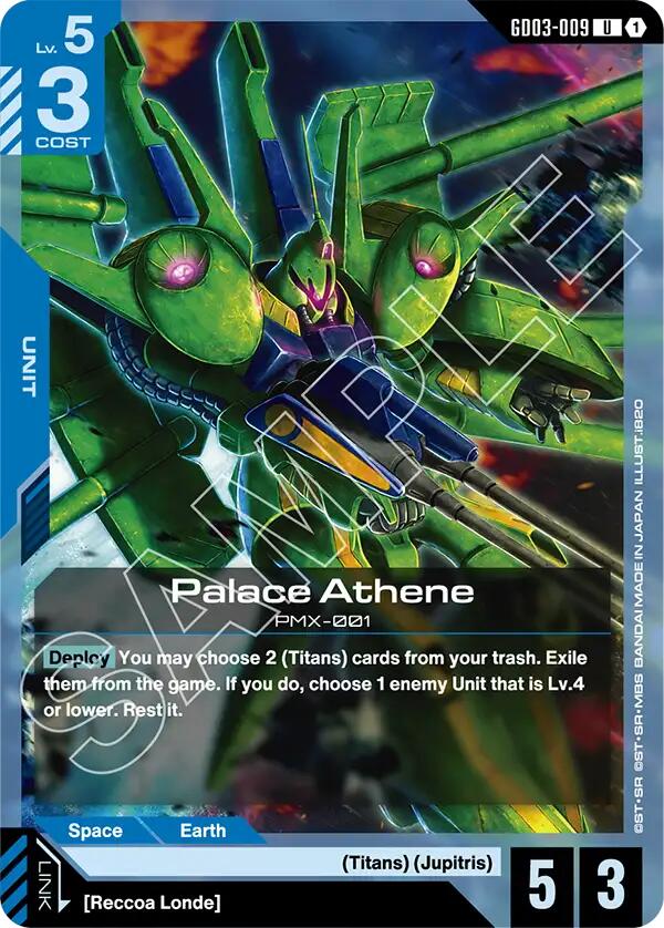 Palace Athene GD-03: Steel Requiem | Gundam | CardTrader