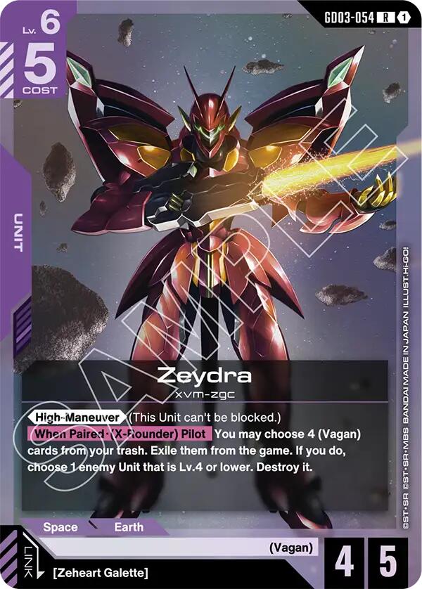 Zeydra GD-03: Steel Requiem | Gundam | CardTrader