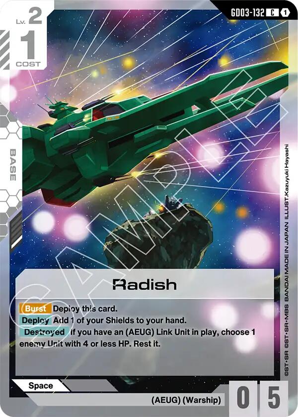 Radish GD-03: Steel Requiem | Gundam | CardTrader