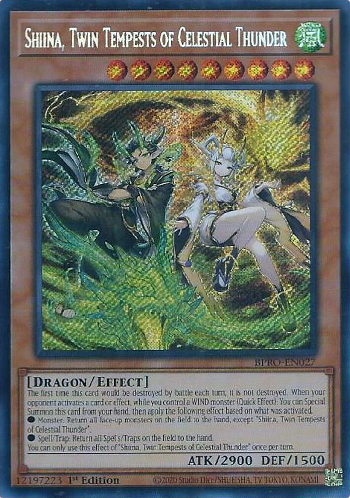 Shiina, Twin Tempests of Celestial Thunder Burst Protocol | Yu-Gi-Oh ...