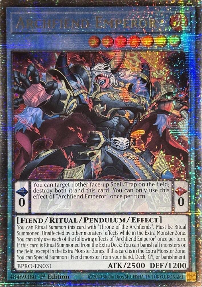 Archfiend Emperor Burst Protocol | Yu-Gi-Oh! | CardTrader