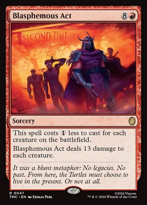 Acto blasfemo Commander: Teenage Mutant Ninja Turtles | Magic | CardTrader