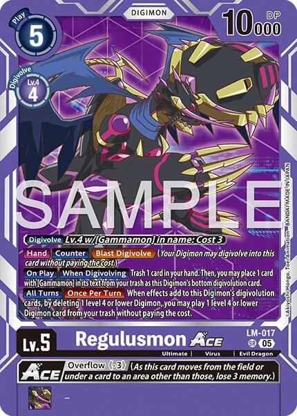 Regulusmon ACE AD-01: Advanced Booster Digimon Generation | Digimon ...