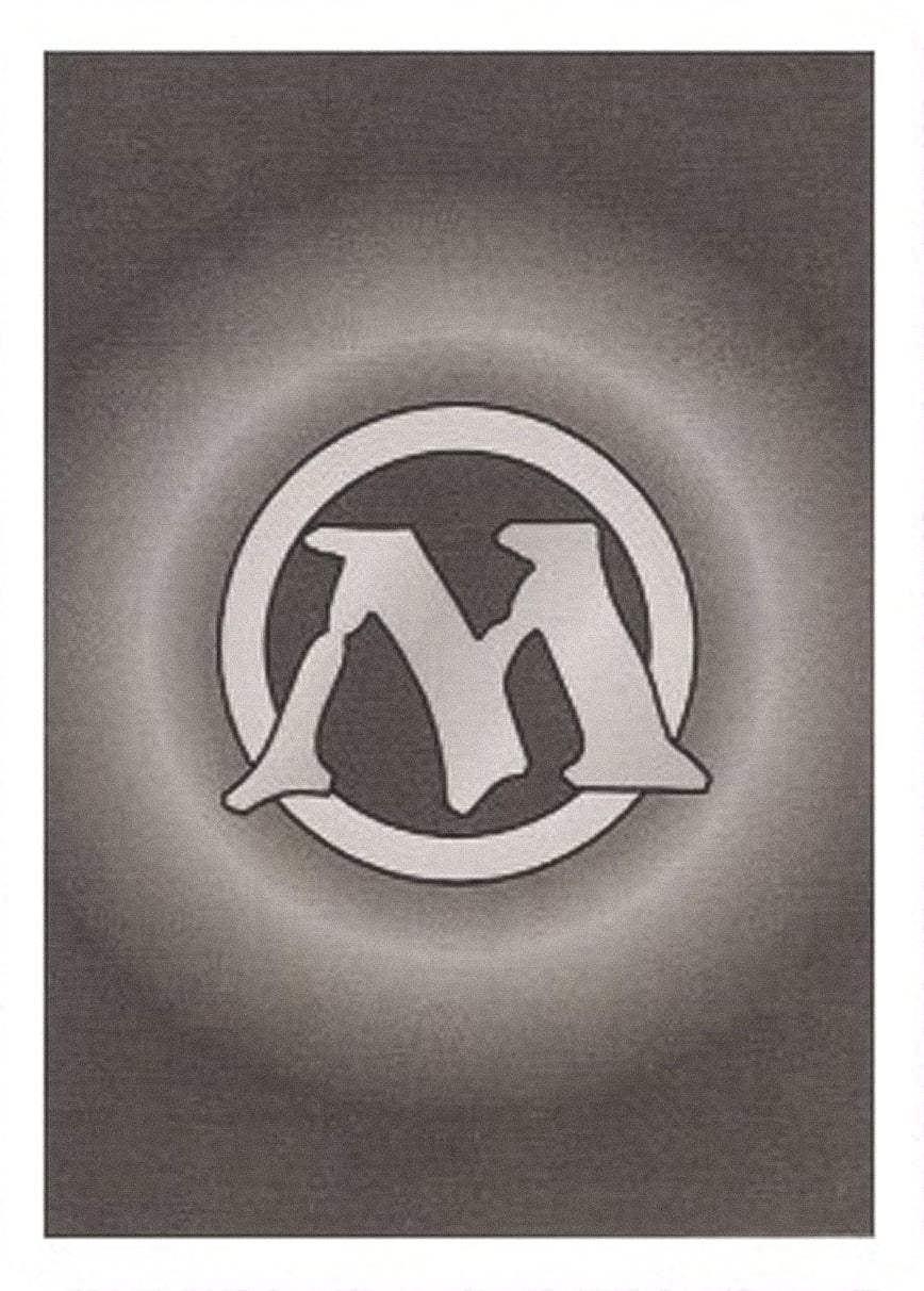M White Border - M and Circle White - Grey Filler Card Filler Cards ...