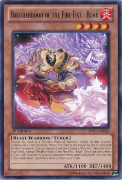Brotherhood of the Fire Fist - Boar Judgment of the Light | Yu-Gi-Oh ...