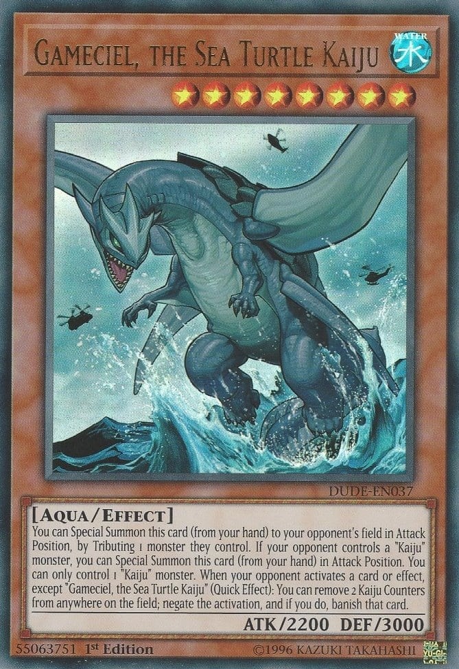 Gameciel, the Sea Turtle Kaiju Duel Devastator | Yu-Gi-Oh! | CardTrader