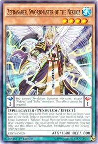 Zefrasaber, Swordmaster of the Nekroz Crossed Souls | Yu-Gi-Oh! | CardTrader